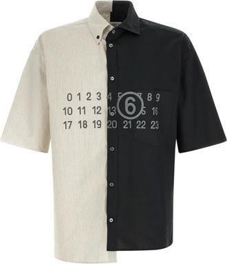 Maison Margiela Homme, Chemises, Multicolore, Taille: S Chemise asym&eacute;trique en popeline