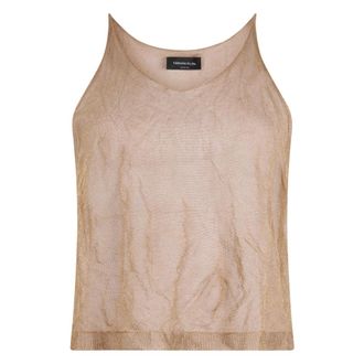 Fabiana Filippi Femme, Tops, Rouge, Taille: 42 FR Top sans manches