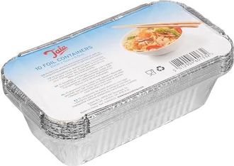 Tala 10A60133 Robuste Folienbehälter mit Deckel, Silber, 20 x 11 cm