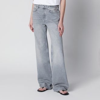 Anine Bing Hugh Jeans mit hoher Taille aus Denim in Hellgrau