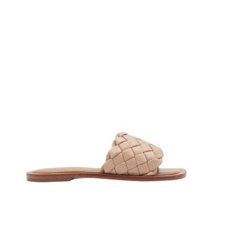 Coral Blue Beige gewebte Ledersandalen - - Shoes - Damen - Beige - 37 EU