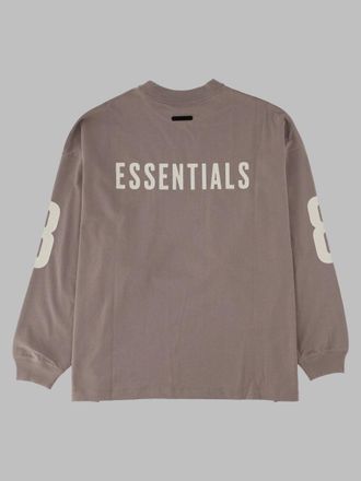 Fear of God Crewneck Cotton Long-Sleeved T-Shirt - Beige