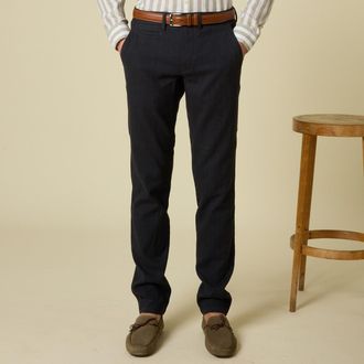 Bexley Keryll - Pantalon homme chevron bleu marine fonc&eacute;