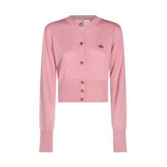 Vivienne Westwood Bea Cropped Cardigan - - Knitwear - Damen - Rosa - S