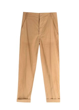 Isabel Marant Tan Nestoe Cotton Trousers Size XS