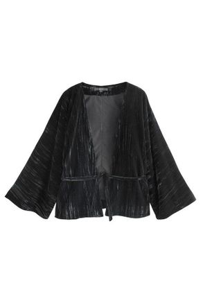 Next Langjacke Taillierte Jacke aus Samt mit Stickereien (1-St)