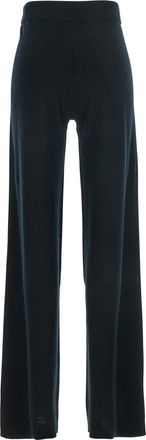 Allude Virgin Wool and Cashmere Blend Trousers - Black
