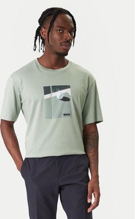 HUGO BOSS T-Shirt Join 50554365 Gr&uuml;n Regular Fit