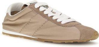 Miu Miu Calf Leather Sneakers - Beige