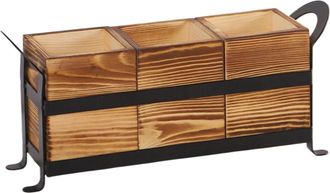 Generic Besteckhalter F&uuml;r Party - Drei F&auml;cher Tragbar Mit Griff Stilvoll F&uuml;r K&uuml;chenbank Besteckaufbewahrer,Party K&uuml;chenschrank Utensilien Lagerung - Caf&eacute; Hote