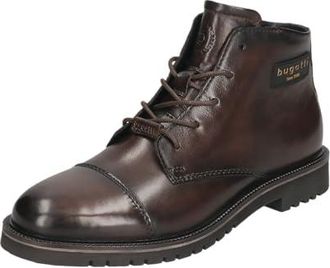 Bugatti Bottes à lacets pour homme, doublure froide, semelle amovible, Marron foncé 6100, 41 EU