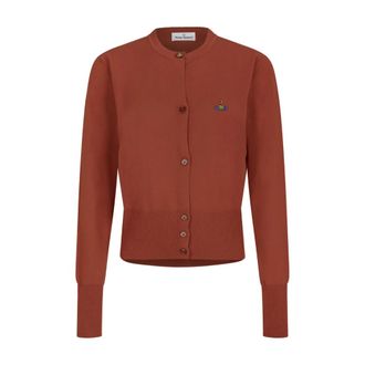 Vivienne Westwood Bea Cropped Cardigan - - Knitwear - Damen - Braun - L