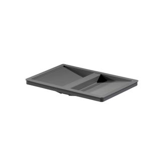 Hailo Deckel für 1221469 Inneneimer | Kunststoff dunkelgrau | 298 x 209 x 22 mm | Ersatzdeckel für Küchenmülleimer | robuster Kunststoff | Zubehör für spezi