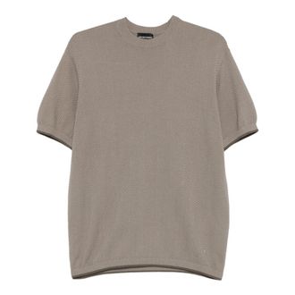 Emporio Armani Rundhals-T-Shirt - - Knitwear - Herren - Grau - 2XL