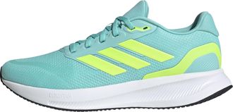 adidas Herren Runfalcon 5 Running Shoes Laufschuhe, Flash Aqua/Lucid Lemon/Core Black, 45 1/3 EU