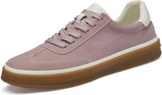 Generic NYSBH Tenis Masculino Chaussures de skate en cuir pour homme Chaussures de marche d&eacute;contract&eacute;es classiques &agrave; lacets, rose, 42 1/3 EU