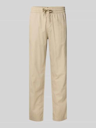 Matinique Straight Fit Leinenhose mit elastischem Bund Modell Barton