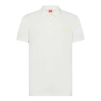 Sun 68 Polo mit Kontrastdetails - - Tops - Herren - Wei&szlig; - L