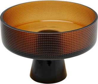 Kare Design Design Vase Enigma, Braun, 17 cm, Glas, Blumenvase, Dekoration, Mundgeblasen, Gef&auml;&szlig; f&uuml;r Blumen