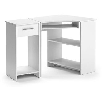Vicco Bureau dangle Odin, Blanc, 83x76cm Set avec armoire PC, Vicco