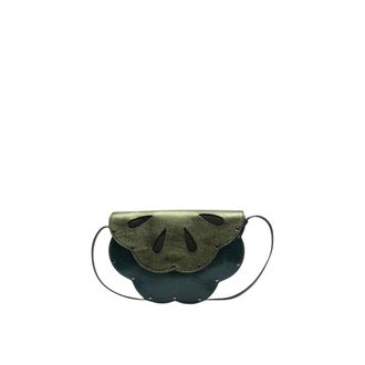 Maliparmi Maliparmi - Sac bandouli&egrave;re en cuir Bloom - Femme - Sacs - Vert - Taille: ONE Size