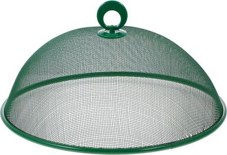WINOMO Fliegenhaube Edelstahl Insektenschutzhaube Lebensmittel Fliegenschutz 30cm Metall Abdeckhaube für Brot Obst Gemüse Speise Kuchen Käse Abdeckung Restau