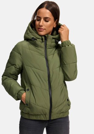 Marikoo Winterjacke MARIKOO Nayanaa, Damen, Gr. XS, gr&uuml;n (olive), Obermaterial: 100% Polyester, Innenseite: 100% Polyester, Jacken Winterjacke, mit abnehmbare