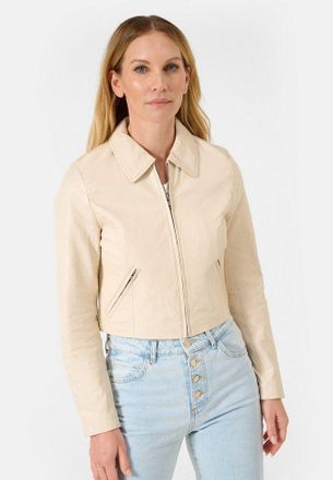 Ricano Lederjacke Mia Hochwertiges Lamm-Nappa Leder