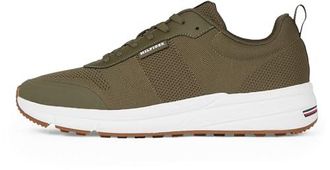 Tommy Hilfiger Baskets de Running Homme Lightweight Modern Knit Chaussures, Vert (Army Green), 44