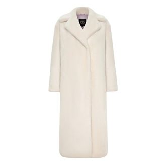Cesare Gaspari Luxuri&ouml;ser Kunstpelzmantel Freya - - Coats - Damen - Wei&szlig; - M