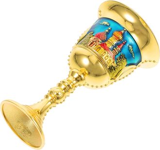 Hemobllo Langlebiger Metall Weinkelch mit Pr&auml;gung Spirituosenbecher f&uuml;r Whisky und Wein Stabiler Stand Vielseitig Verwendbar f&uuml;r Partys Hotels und Private Anl&auml;