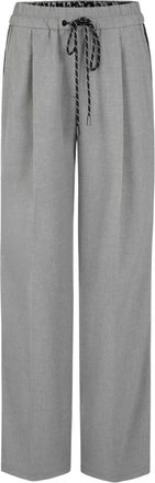 Marc Cain Wedi Pantalon Large - Femme - Pantalons - Gris - Taille: 46 FR