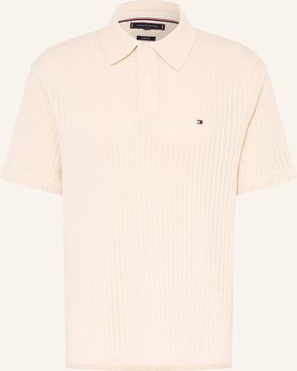 Tommy Hilfiger Strick-Poloshirt Classic Fit beige