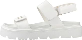 Tommy Hilfiger Femme, Chaussures, Blanc, Taille: 37 EU Sandalia Tira Adhesiva