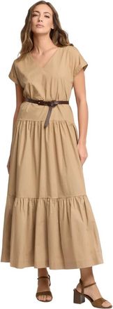 Kocca Femme, Robes, Beige, Taille: 40 FR Abito a balze cintura