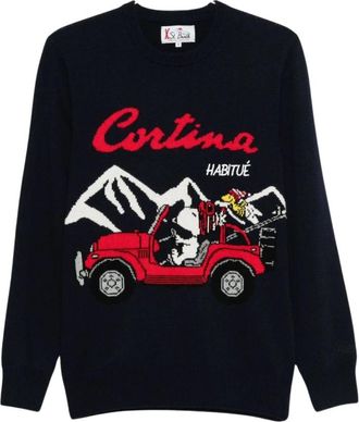 MC2 Saint Barth Homme, Pulls, Bleu, Taille: 2XL Heron Crewneck