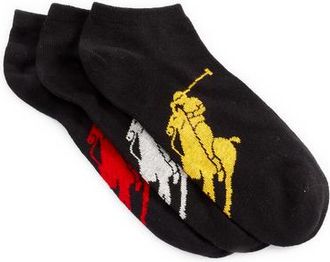 Polo Ralph Lauren Lot de 3 chaussettes basse en coton