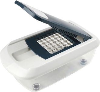 Fackelmann 27901 Trancheur multifonction, trancheuse, trancheuse de cuisine, trancheur manuel, Plastique, Acier inoxydable, 25,5 x 14 x 9,5 cm