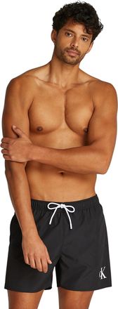Calvin Klein Herren Badehose Medium Drawstring mit Logo, Schwarz (Pvh Black), 3XL