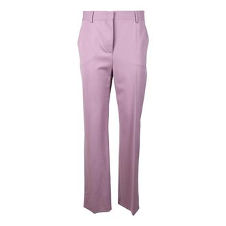 Alberta Ferretti Wollmischung Stretch Hose - - Trousers - Damen - Lila - S