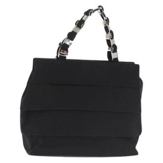 Ferragamo Pre-owned Canvas Handbag - - Pre-owned - Damen - Schwarzk - ONE SIZE