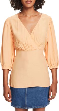 Esprit Damen 024ee1f318 Bluse, 850/Pastel Orange, X-Small