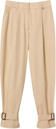 Twinset Femme, Pantalons, Beige, Taille: 38 FR Pantalon fusel&eacute;