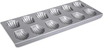 Städter we love baking Bärentatzen Madeleines Backform, Antihaftbeschichtet, 35x14,5cm, Für 12 Madeleines, Ideal für Backen Mit Liebe, Hochwertige Metallform