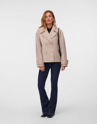 Vero Moda Karla parka crois&eacute;e beige-Neutre
