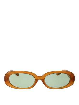 Linda Farrow Lunettes De Soleil - Marron
