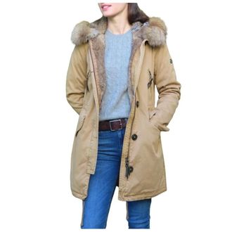BLONDE No.8 Blonde No.8 - Parka Aspen 515 Blonde n&deg;8 - Taille: 34-Couleur fournisseur: Camel-Mati&egrave;re: Toile - Femme - Manteaux - Beige - Taille: 42 FR