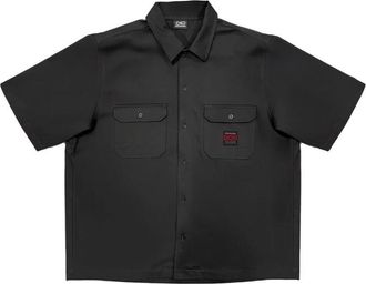 PROPAGANDA Homme, Chemises, Noir, Taille: XL Short Sleeve Chemises