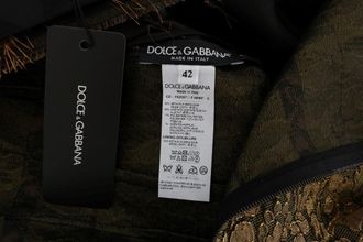 Dolce & Gabbana Fringe and Lace A-Line Dress - Black