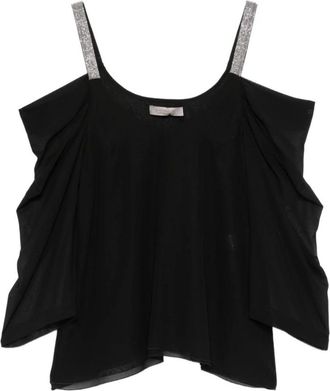 D.exterior Femme, Tops, Noir, Taille: 38 FR 62675 2Nero Top sans manches